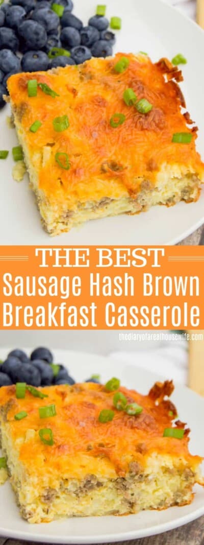 Sausage Hash Brown Breakfast Casserole