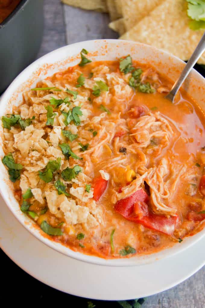 Creamy Chicken Fajita Soup The Diary Of A Real Housewife