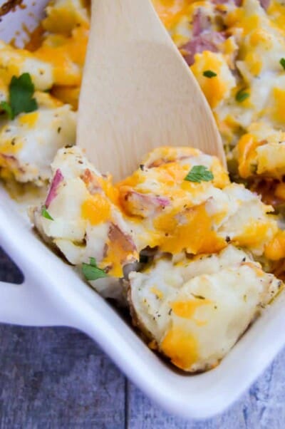 Baked Cheesy Ranch Potatoes • The Diary of a Real Housewife