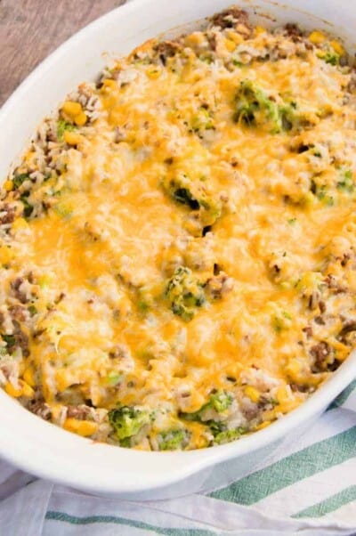 Beef and Rice Casserole • The Diary of a Real Housewife