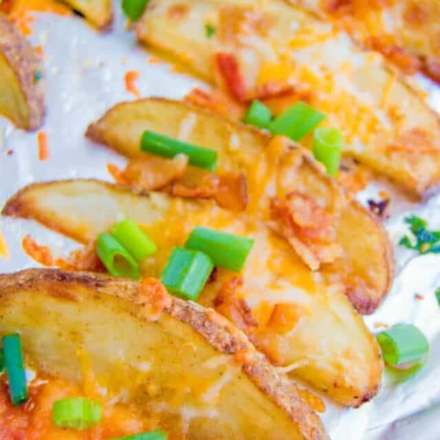 Loaded Potato Wedges • The Diary of a Real Housewife
