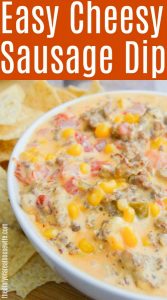 Cheesy Sausage Dip • The Diary of a Real Housewife