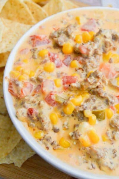 Cheesy Sausage Dip • The Diary of a Real Housewife