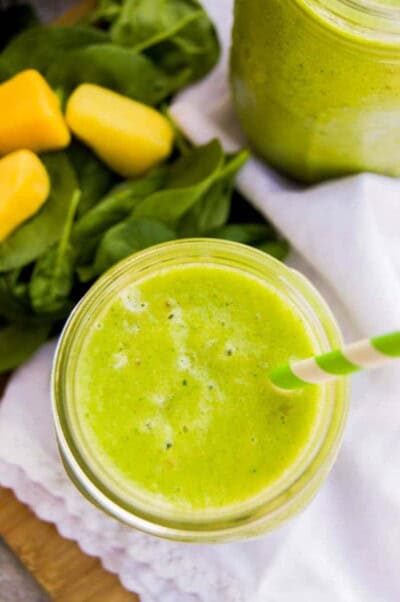 Mango Pineapple Green Tea Smoothie • The Diary of a Real Housewife