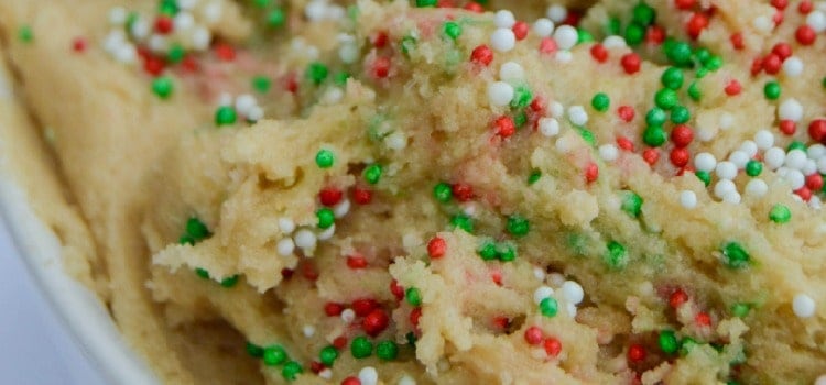 Edible Christmas Cookie Dough • The Diary of a Real Housewife