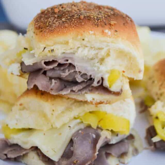 Roast Beef Italian Sliders • The Diary of a Real Housewife
