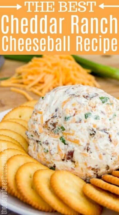Cheddar Ranch Cheeseball • The Diary of a Real Housewife