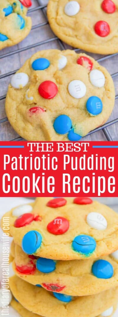 Patriotic Pudding Cookies • The Diary of a Real Housewife