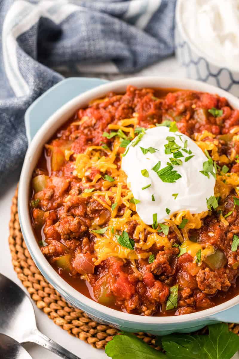 No Bean Chili • The Diary of a Real Housewife