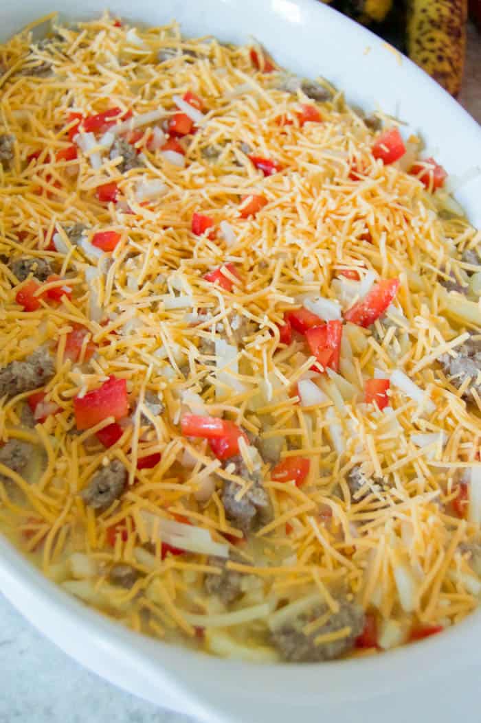 Make Ahead Breakfast Casserole • The Diary of a Real Housewife