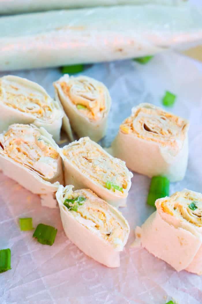 Buffalo Chicken Pinwheels • The Diary of a Real Housewife