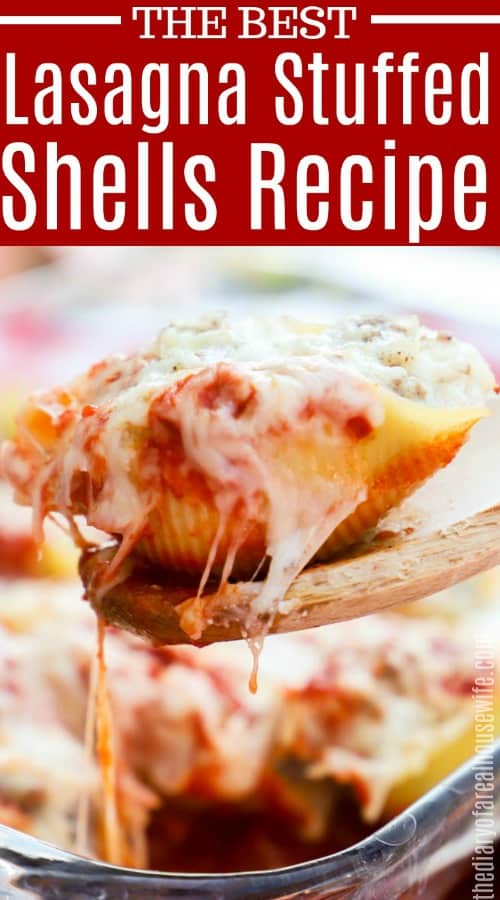 Lasagna Stuffed Shells • The Diary of a Real Housewife