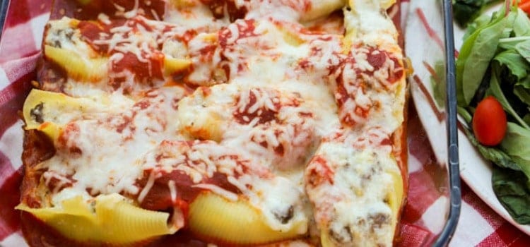 Lasagna Stuffed Shells • The Diary of a Real Housewife