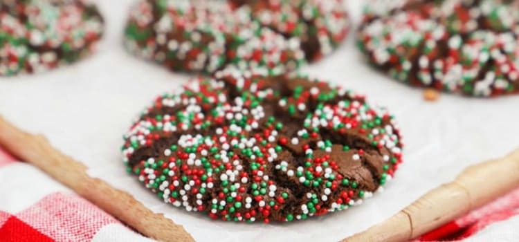 Chocolate Christmas Sprinkle Cookies • The Diary of a Real Housewife