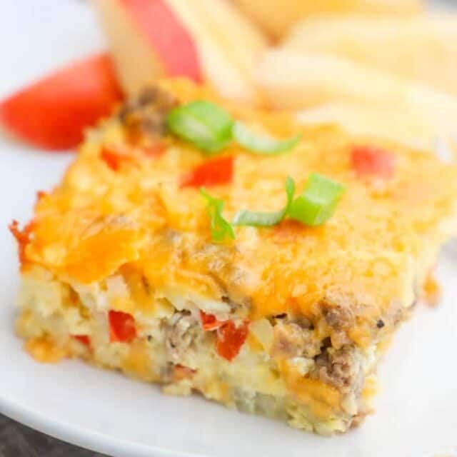 Make Ahead Breakfast Casserole • The Diary of a Real Housewife