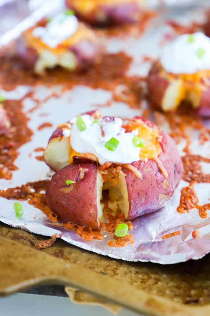 Loaded Smashed Potatoes • The Diary of a Real Housewife