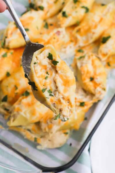 Chicken Bacon Ranch Stuffed Shells • The Diary of a Real Housewife