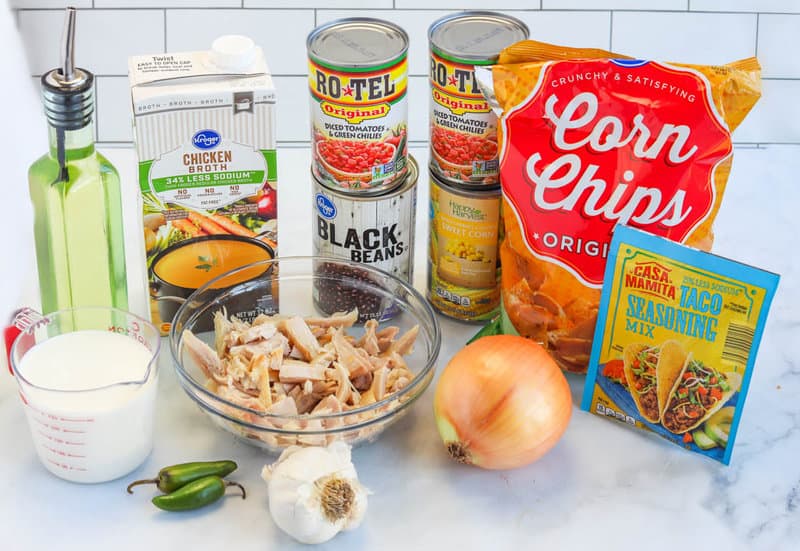 Creamy Chicken Tortilla Soup • The Diary of a Real Housewife