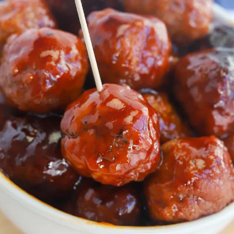 BBQ Meatballs • The Diary of a Real Housewife