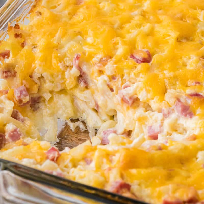 Cheesy Ham and Potato Casserole • The Diary of a Real Housewife