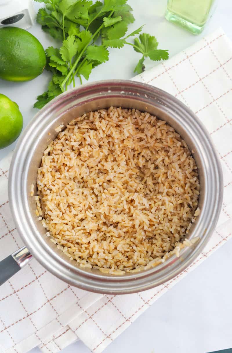 Cilantro Lime Brown Rice - The Diary of a Real Housewife