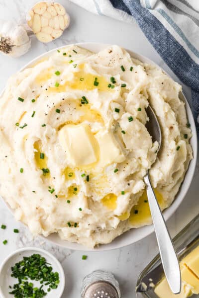 Garlic Mashed Potatoes • The Diary of a Real Housewife